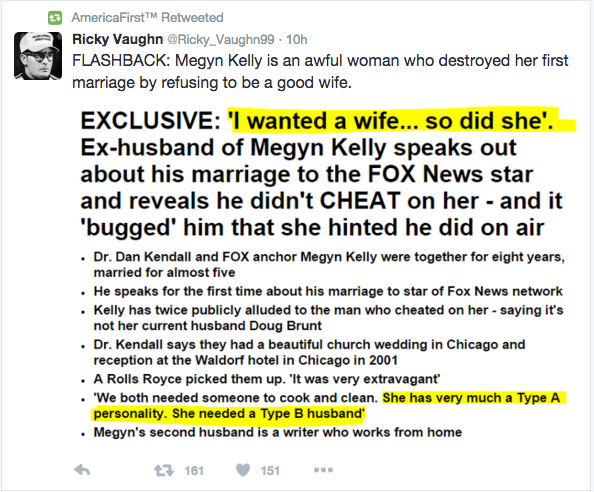 Chart Of The Sexist Slurs Being Tweeted At Megyn Kelly Attn 3689
